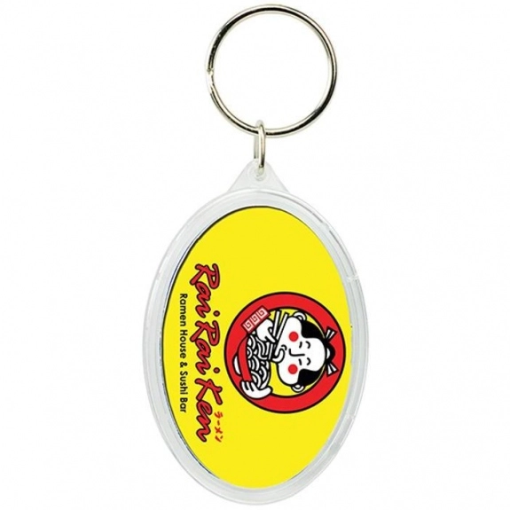 Full Color Oval Acrylic Custom Keychains | Customized Keychains | ePro