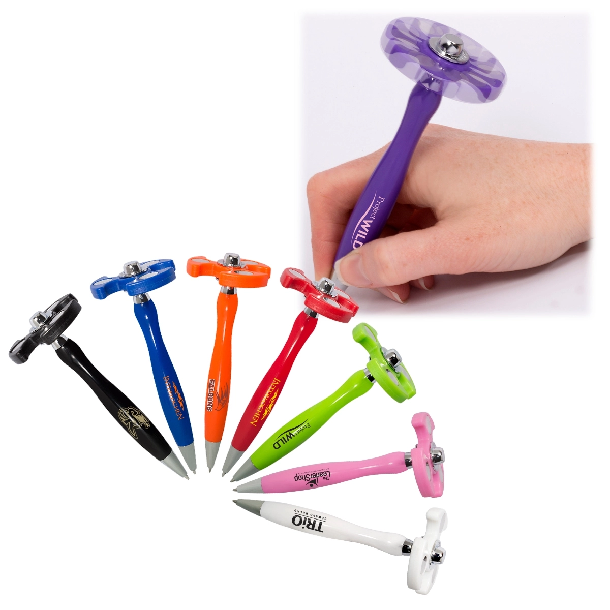 Solid Fidget Spinner Custom Pen | Custom Stress Relief | ePromos