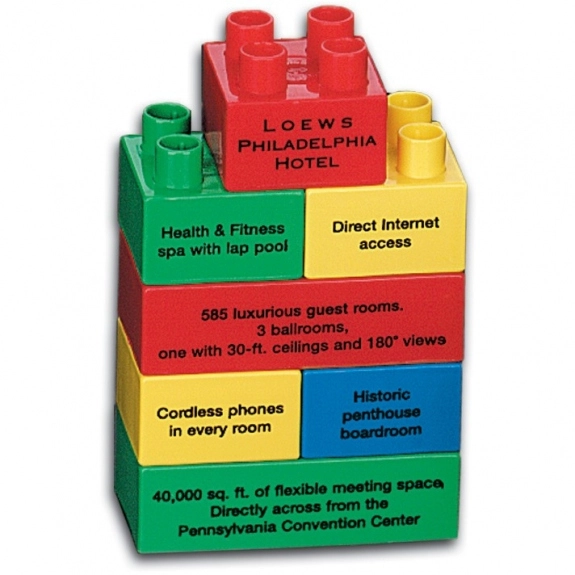 Full Color Promotional Blocks - 7 Block Tower | Custom Blocks |ePromos