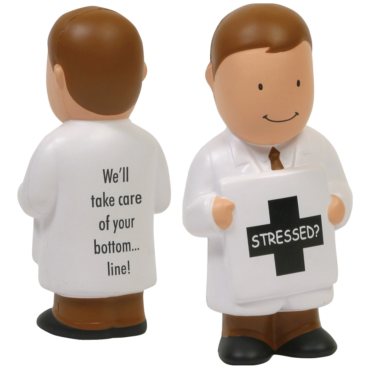 Male Doctor Shaped Promotional Stress Ball | Custom Stress Ball | ePro