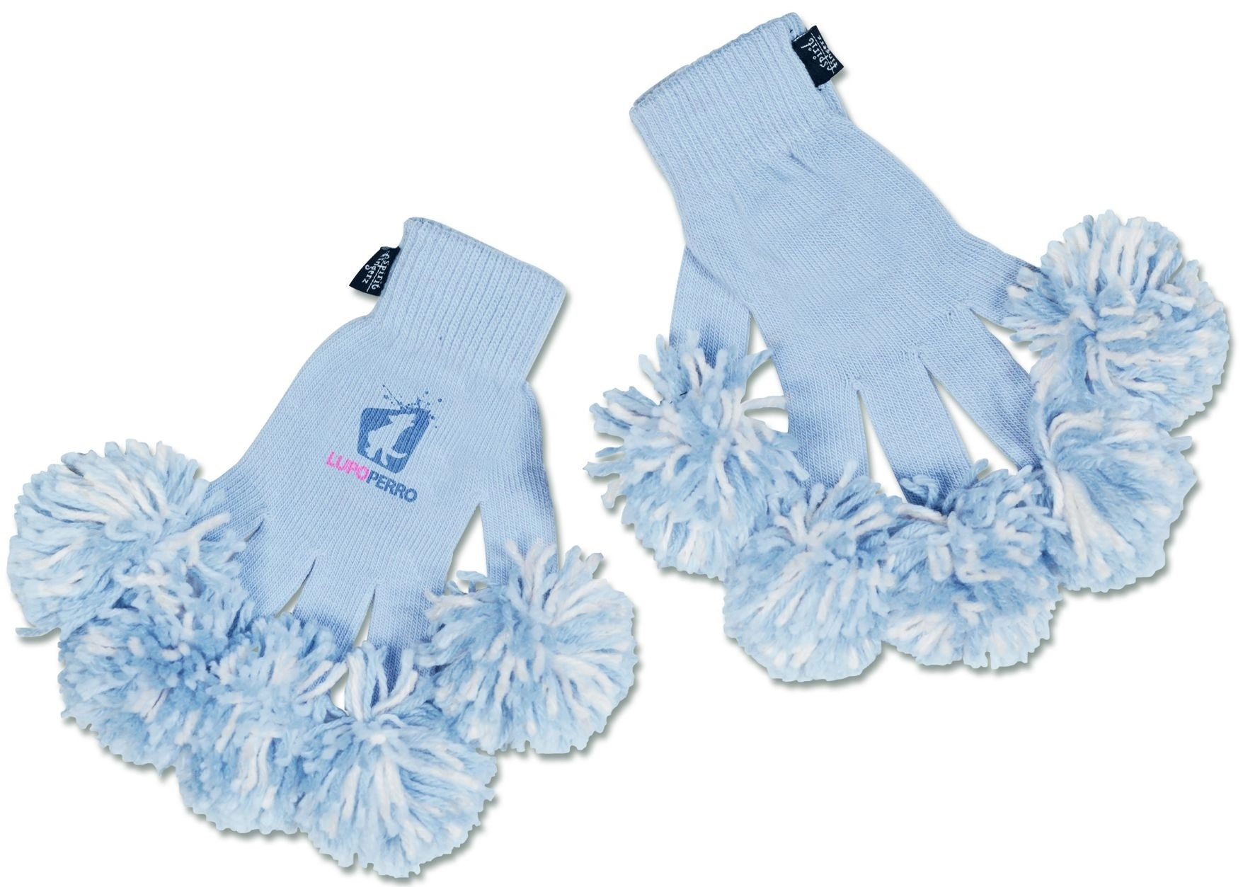 Full Color Spirit Finger Custom Pom-Pom Gloves | Promotional Pom-Poms