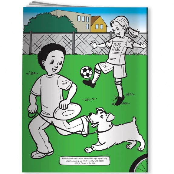 Promotional Coloring Book - Fitness is Fun | ePromos | Custom Imprint