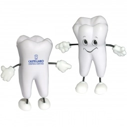 Tooth Shape Figure Promotional Stress Reliever | Custom Stress Ball