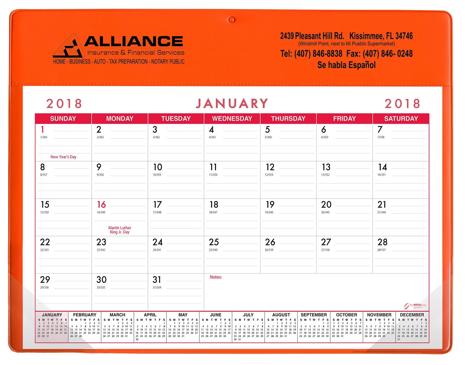 Custom Desk Pad Calendar - 11.5 x 9 | ePromos