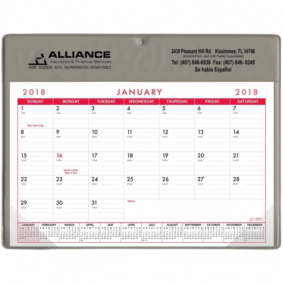 Custom Desk Pad Calendar - 11.5 x 9 | ePromos