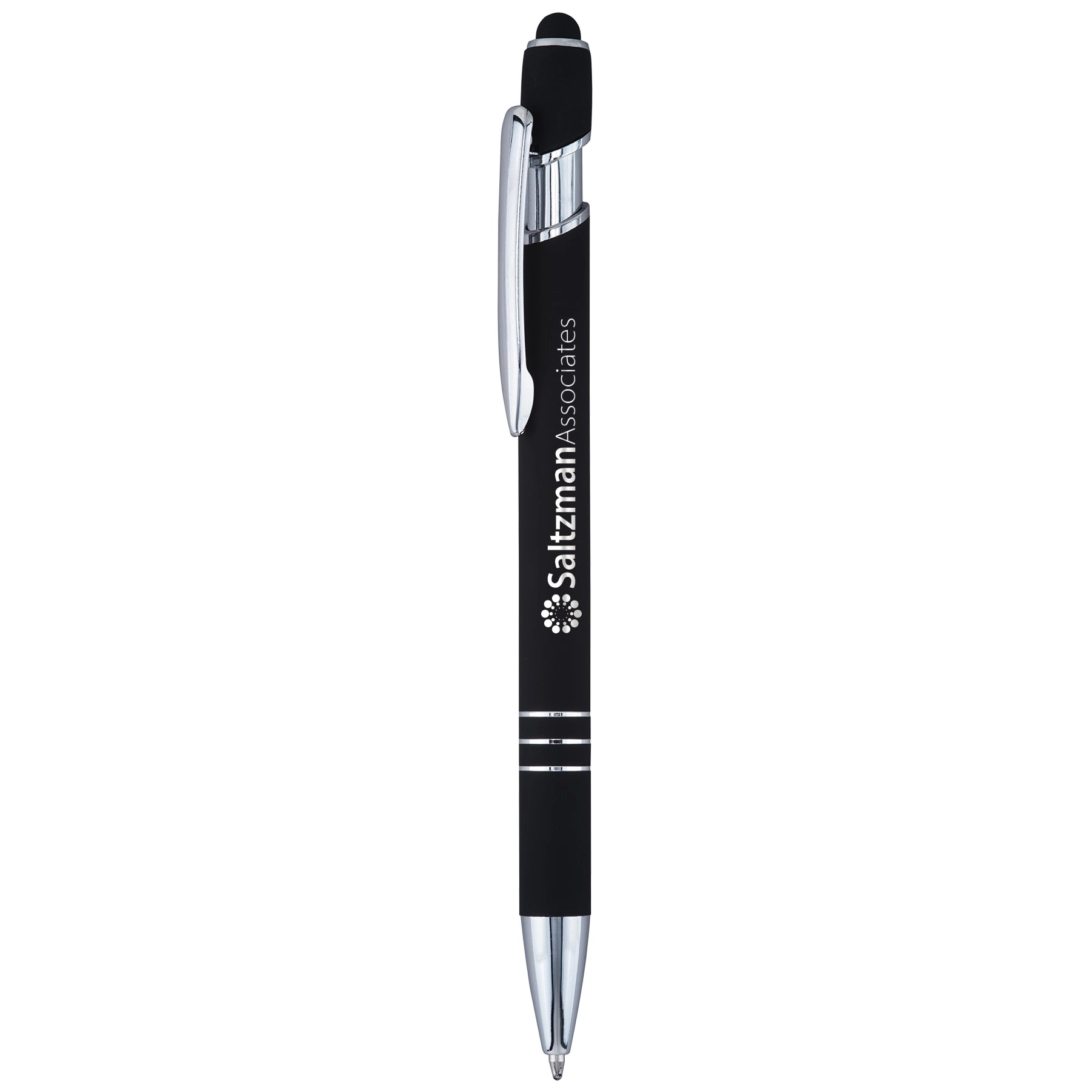Rubberized Executive Promotional Stylus Click Pen | Custom Pens