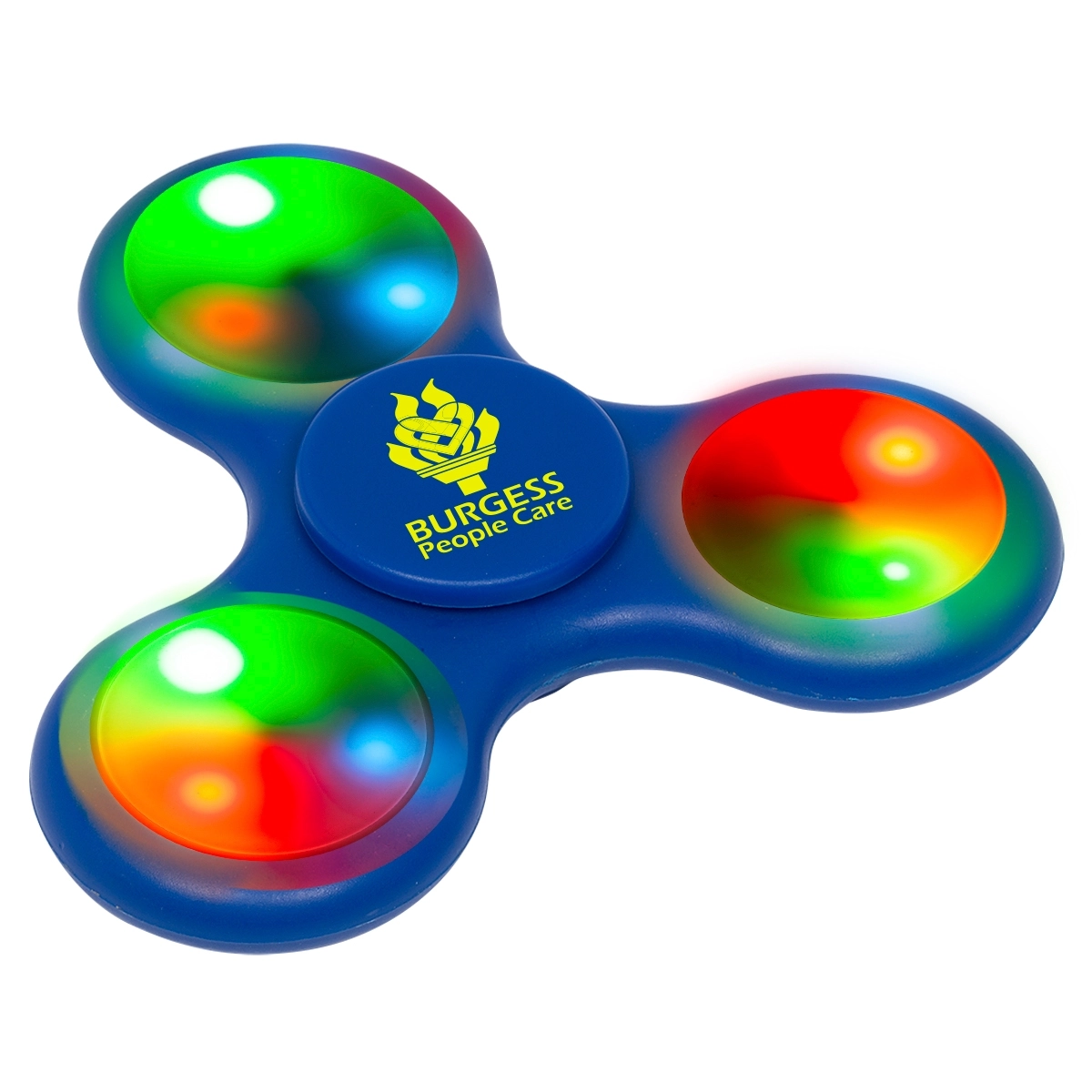 Light-Up Solid Fidget Spinner Custom Stress Reliever | ePromos