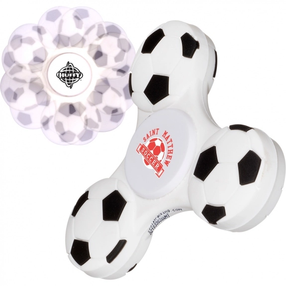 GameTime! Fidget Spinner Custom Stress Reliever - Soccer | ePromos