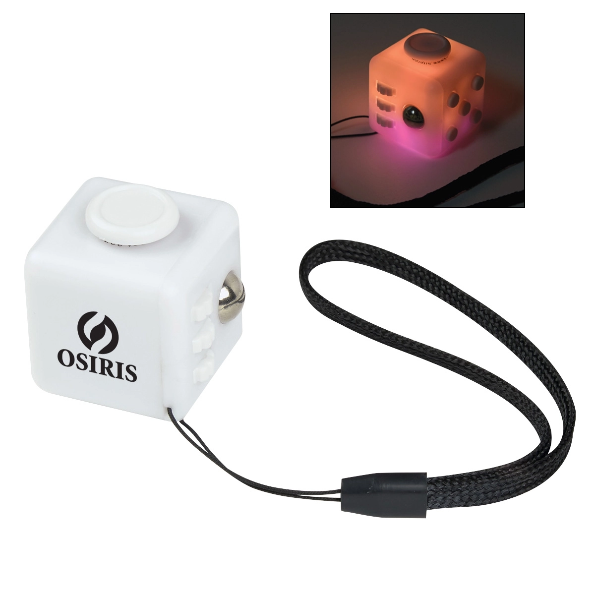 Light-Up Fidget Cube Custom Stress Reliever | Custom Stress Relief