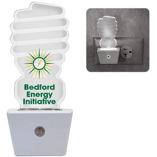 LED Custom Night Light - CFL Bulb | ePromos