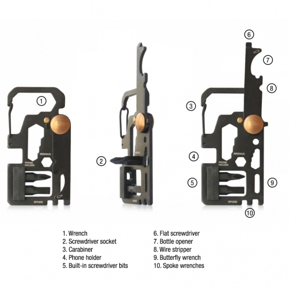 OrigAudio Barron TSA Friendly Custom Multi-Tool | Custom Powerbank | e