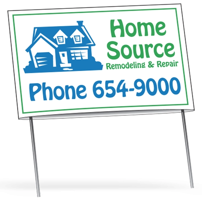Double-Sided Custom Yard Signs - 23 x 14.5 | Custom Banner | ePromos